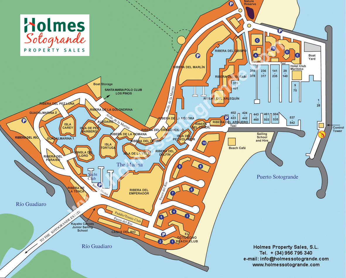 Holmes interactive maps of Sotogrande - Holmes Property Sales